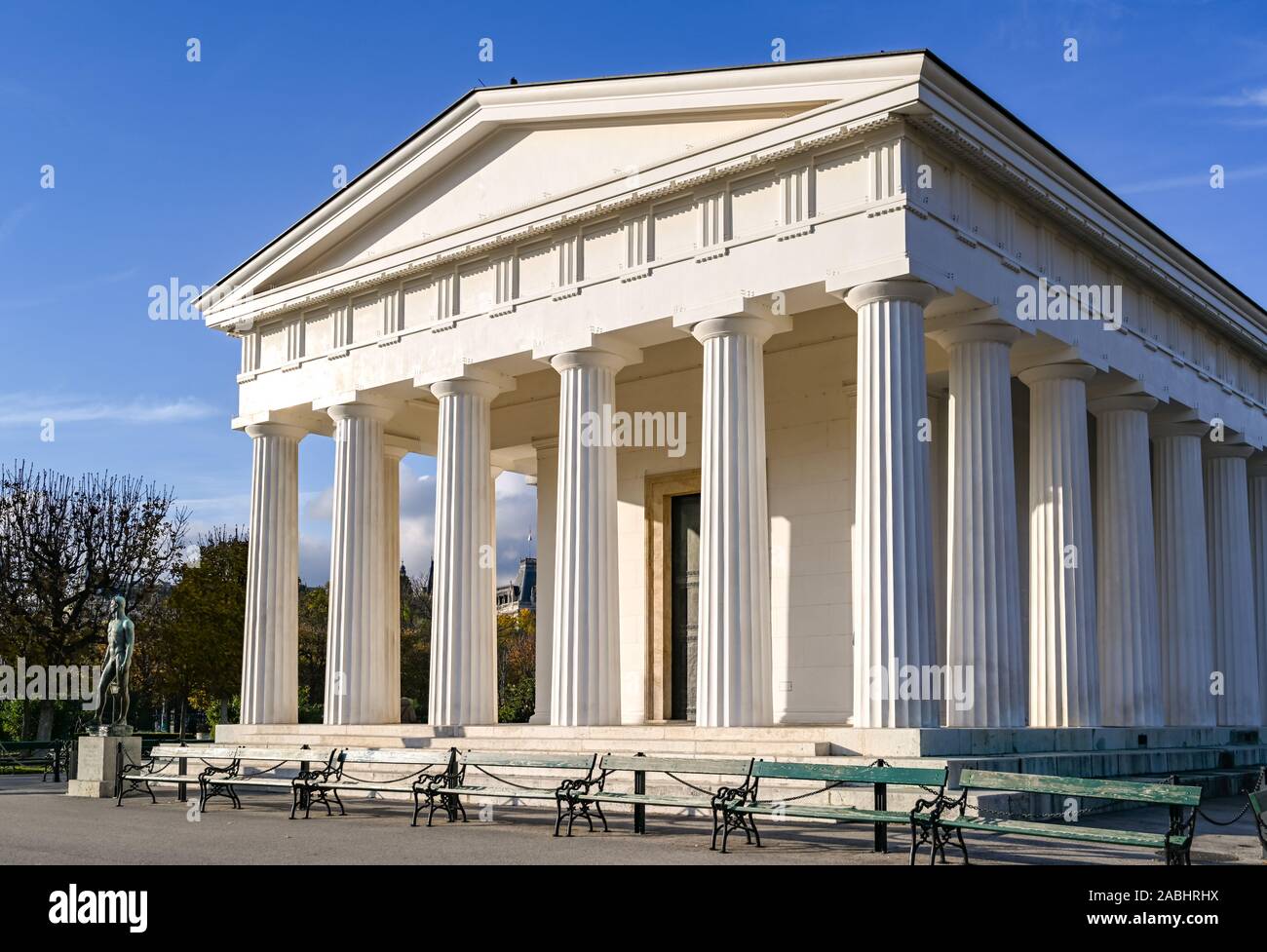 VIENNA, AUSTRIA - NOVEMBER 2019: The Theseus Temple in Vienna. Made of ...