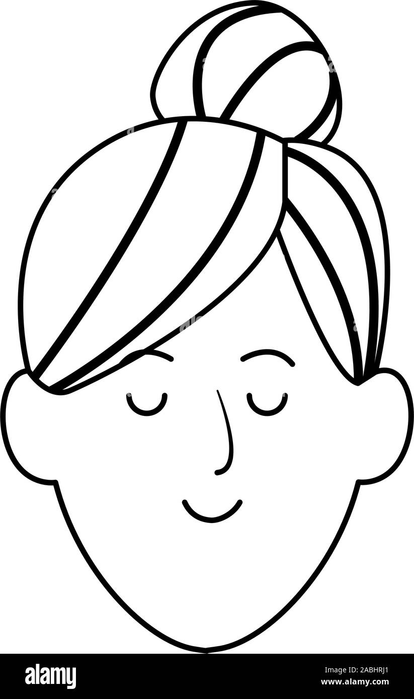 young woman face icon, flat design Stock Vector Image & Art - Alamy