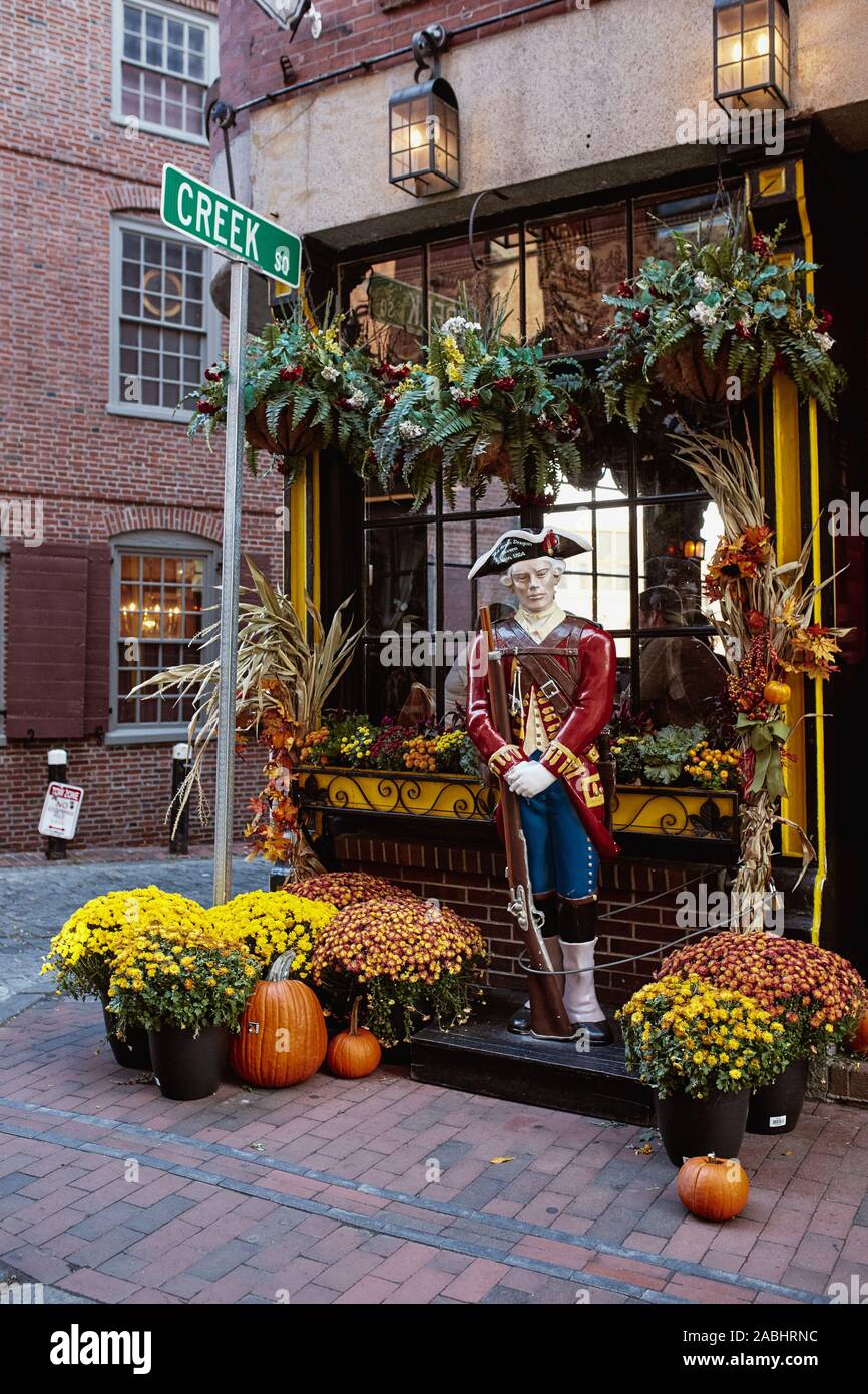 Boston, Massachusetts - October 4th, 2019: Exterior of Green Dragon ...