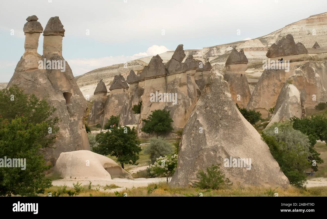 Fairy chimneys, Cappadocia, Turkey Stock Photo - Alamy