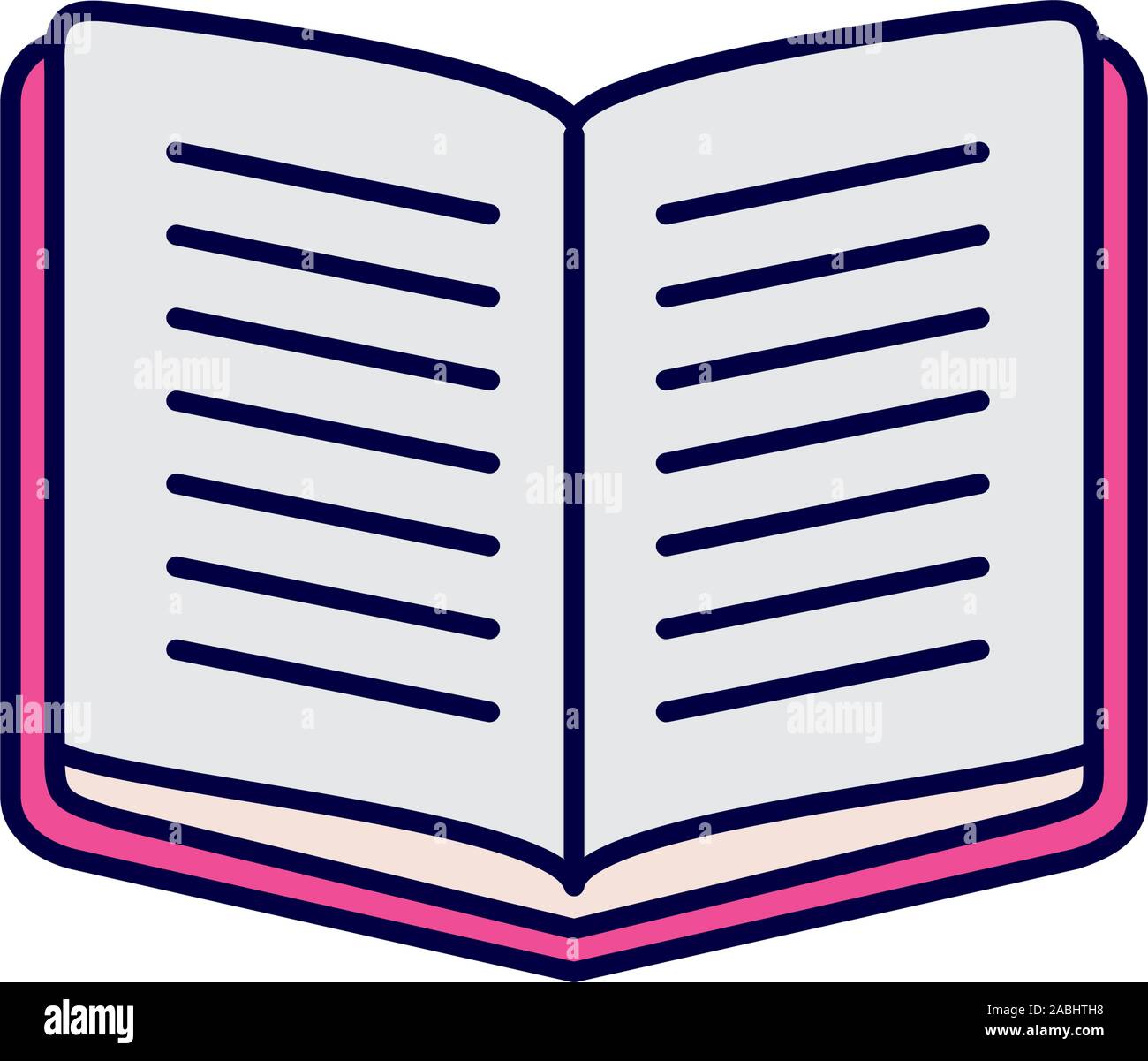 school education open book learning online vector illustration Stock ...