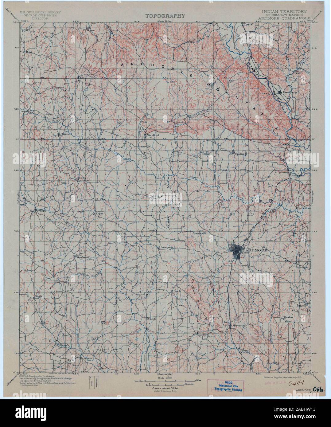 Map of ardmore hi-res stock photography and images - Alamy