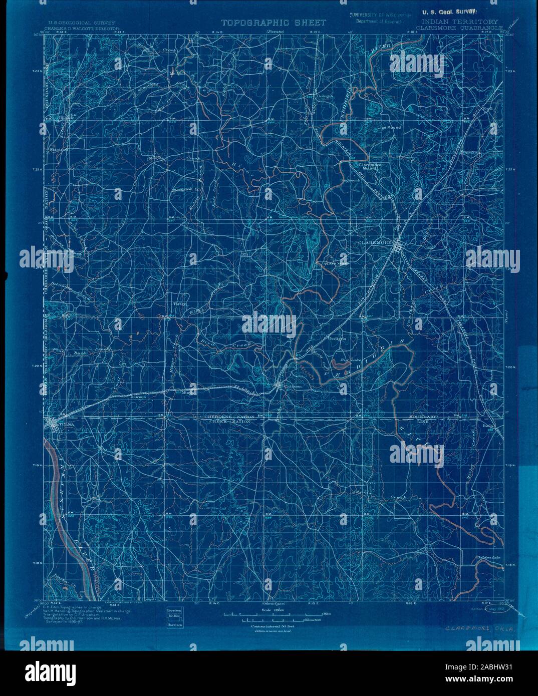 Map of claremore hi-res stock photography and images - Alamy