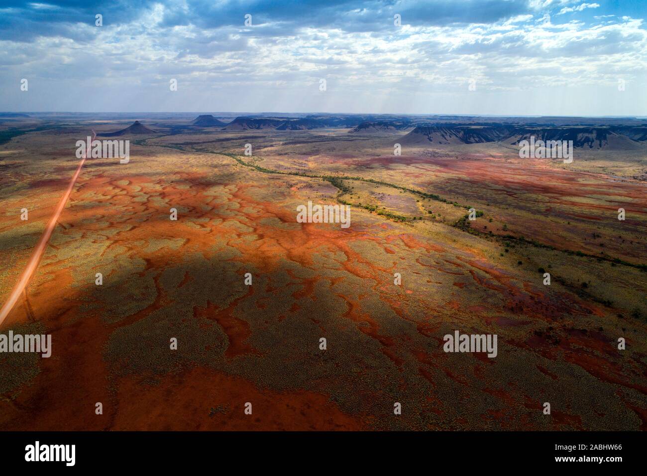 Aerial view of the Chichester Range, Western Australia Stock Photo - Alamy