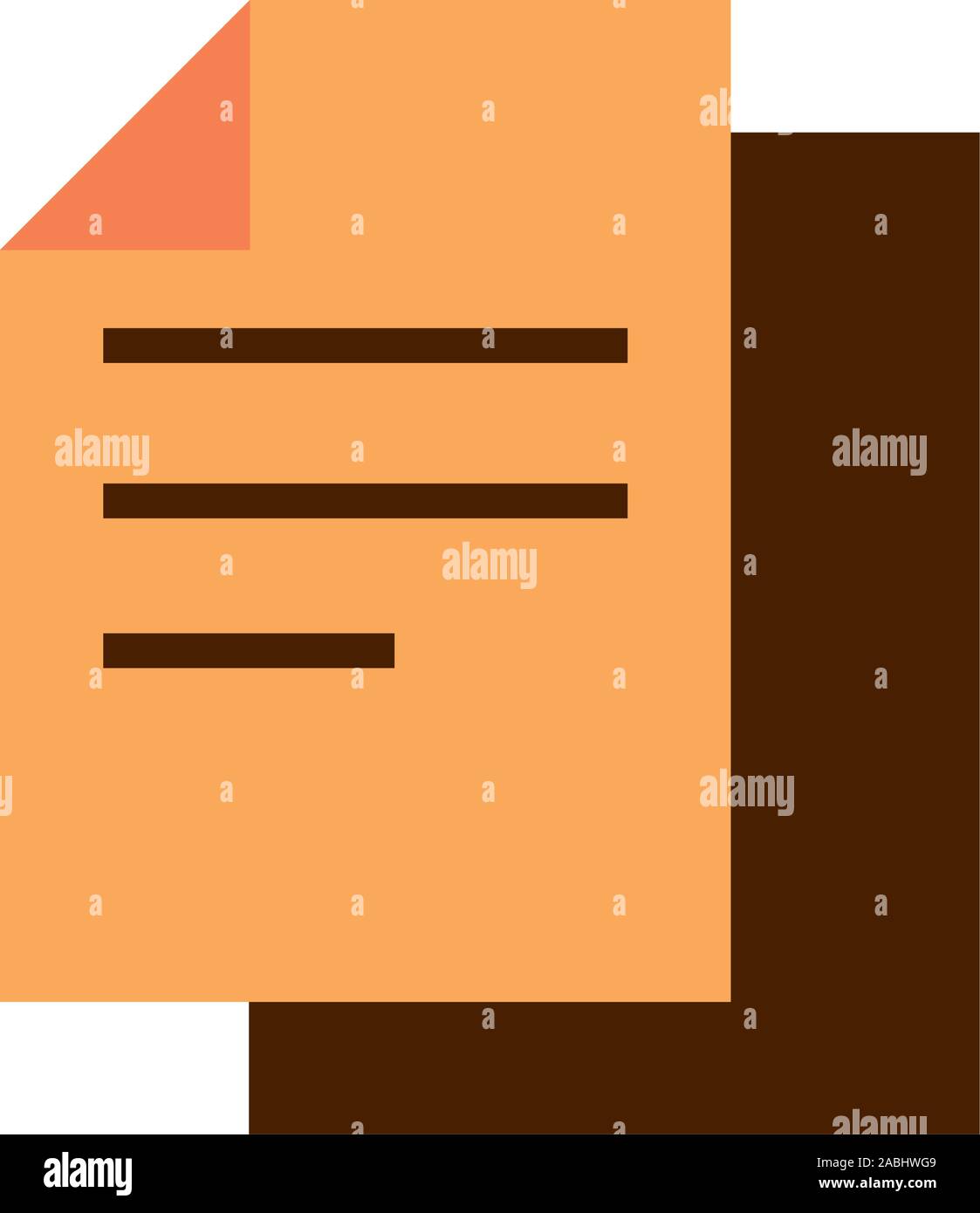 paper document business strategy icon vector illustration Stock Vector ...