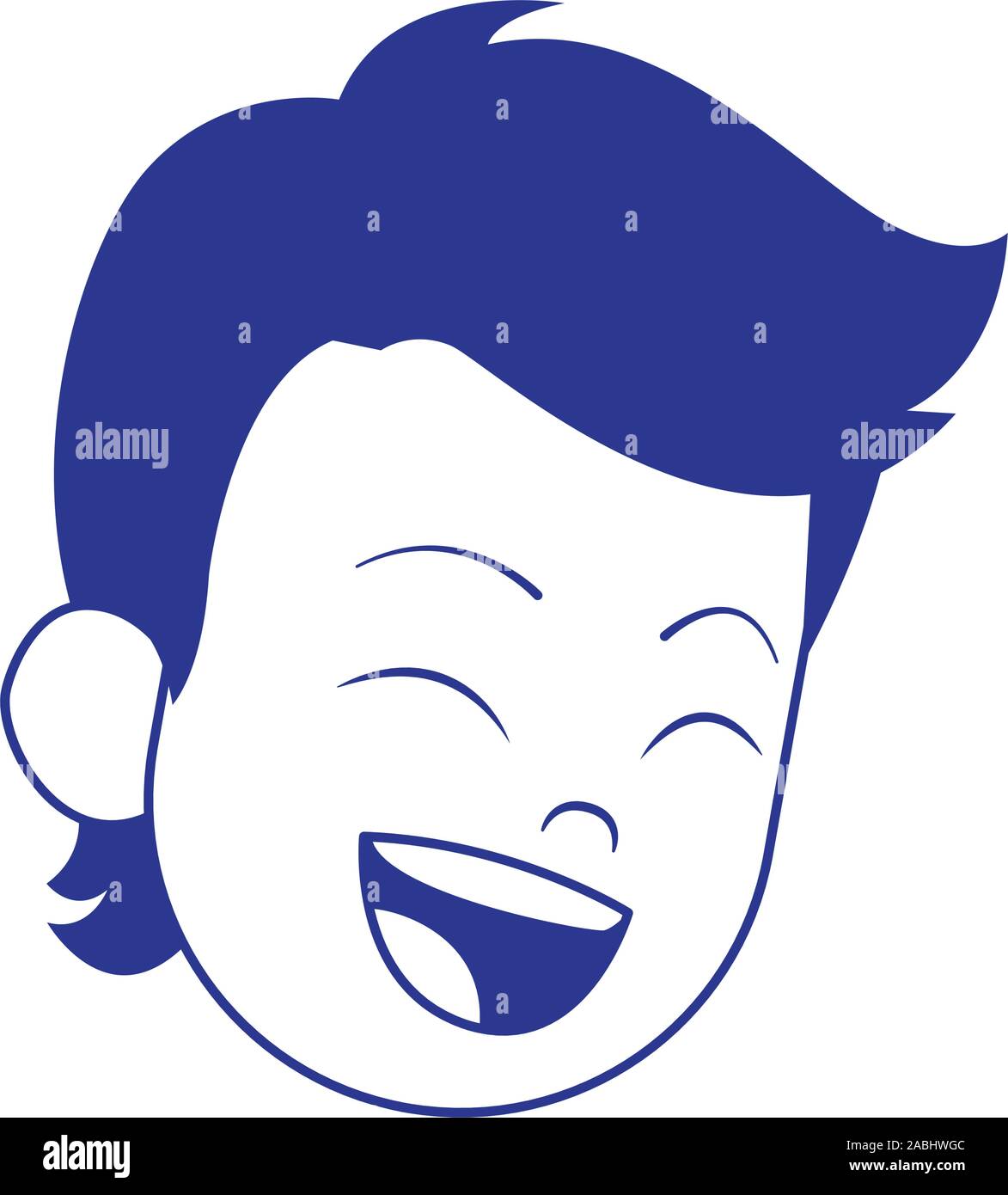 man laughing icon, flat design Stock Vector Image & Art - Alamy