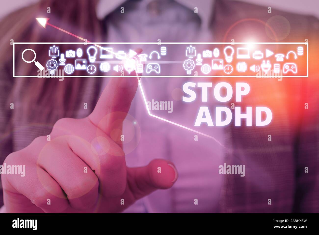 Handwriting text writing Stop Adhd. Conceptual photo Put at end the ...