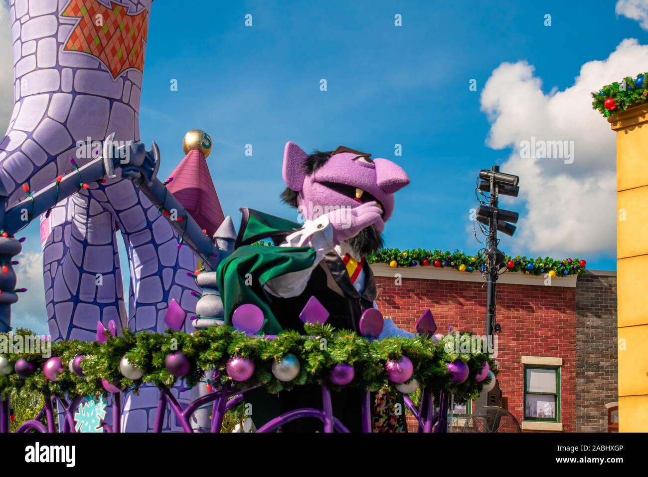 Orlando, Florida. November 22, 2019. Count Von Count in Sesame Steet ...