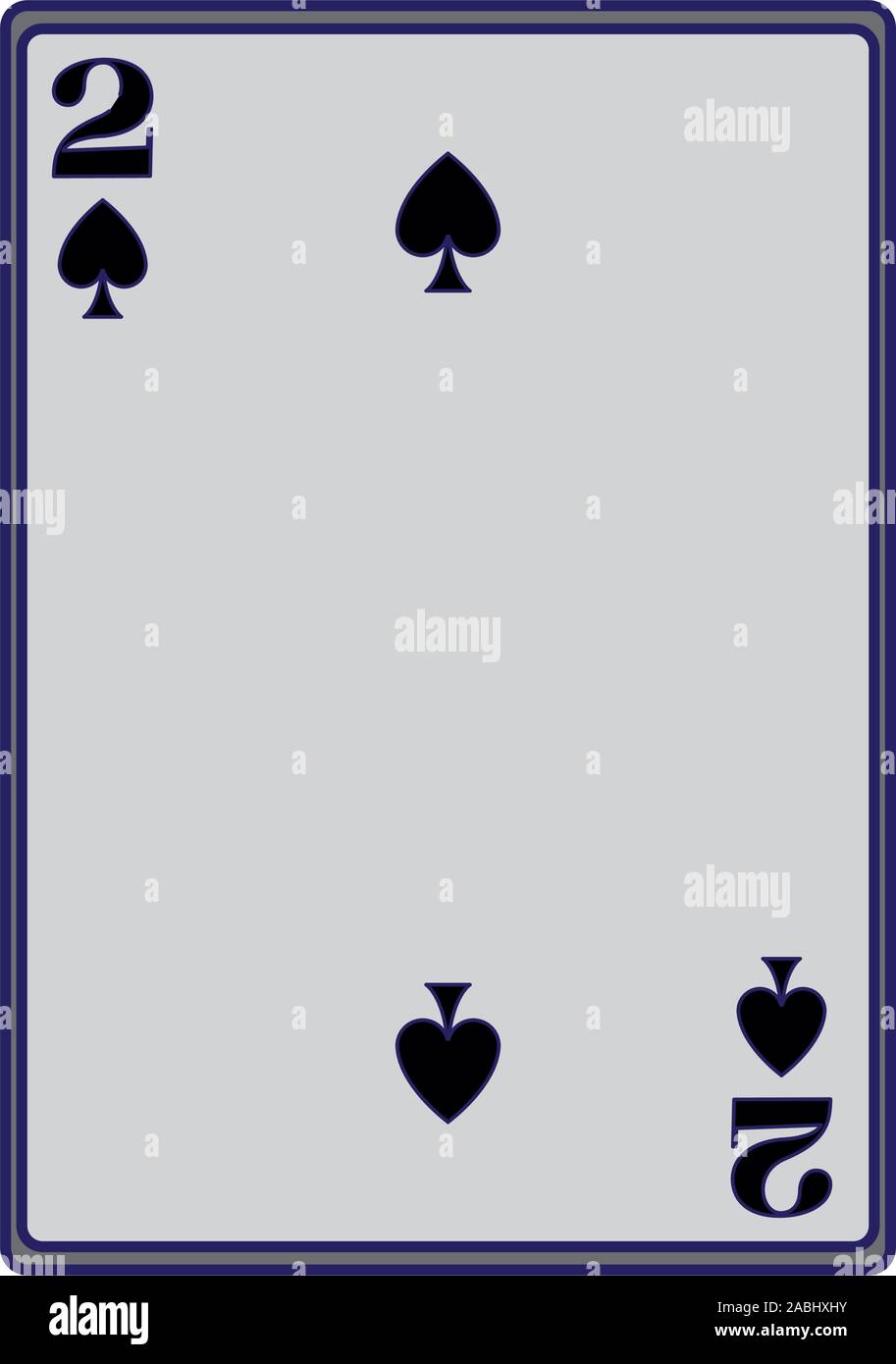 Two of spade Stock Vector Images - Alamy