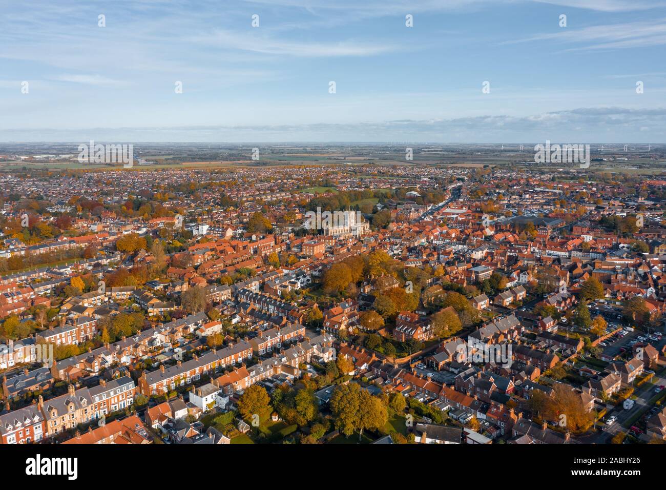 Aerial view in east yorkshire hi-res stock photography and images - Alamy