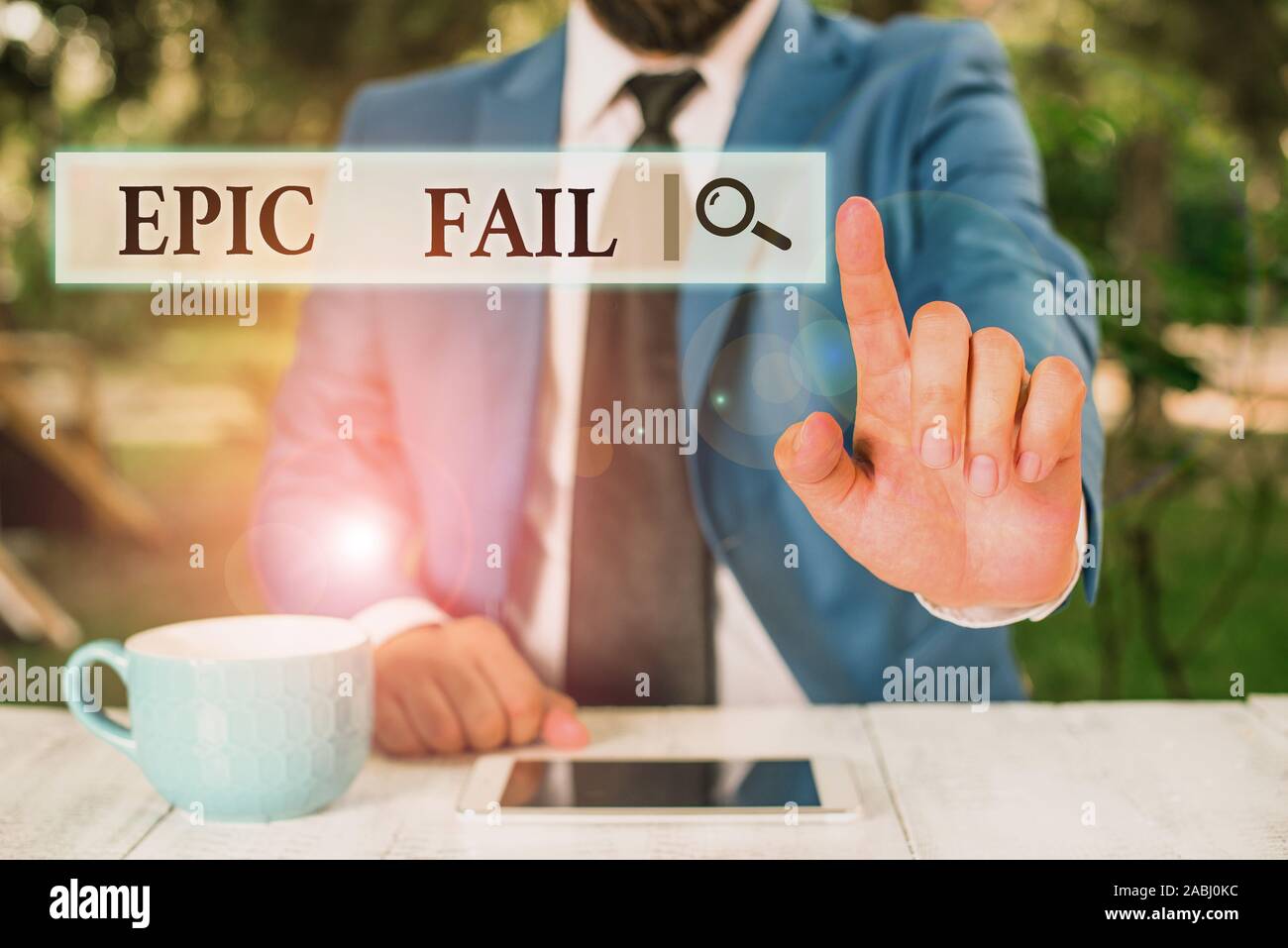 Conceptual hand writing showing Epic Fail. Concept meaning a ...