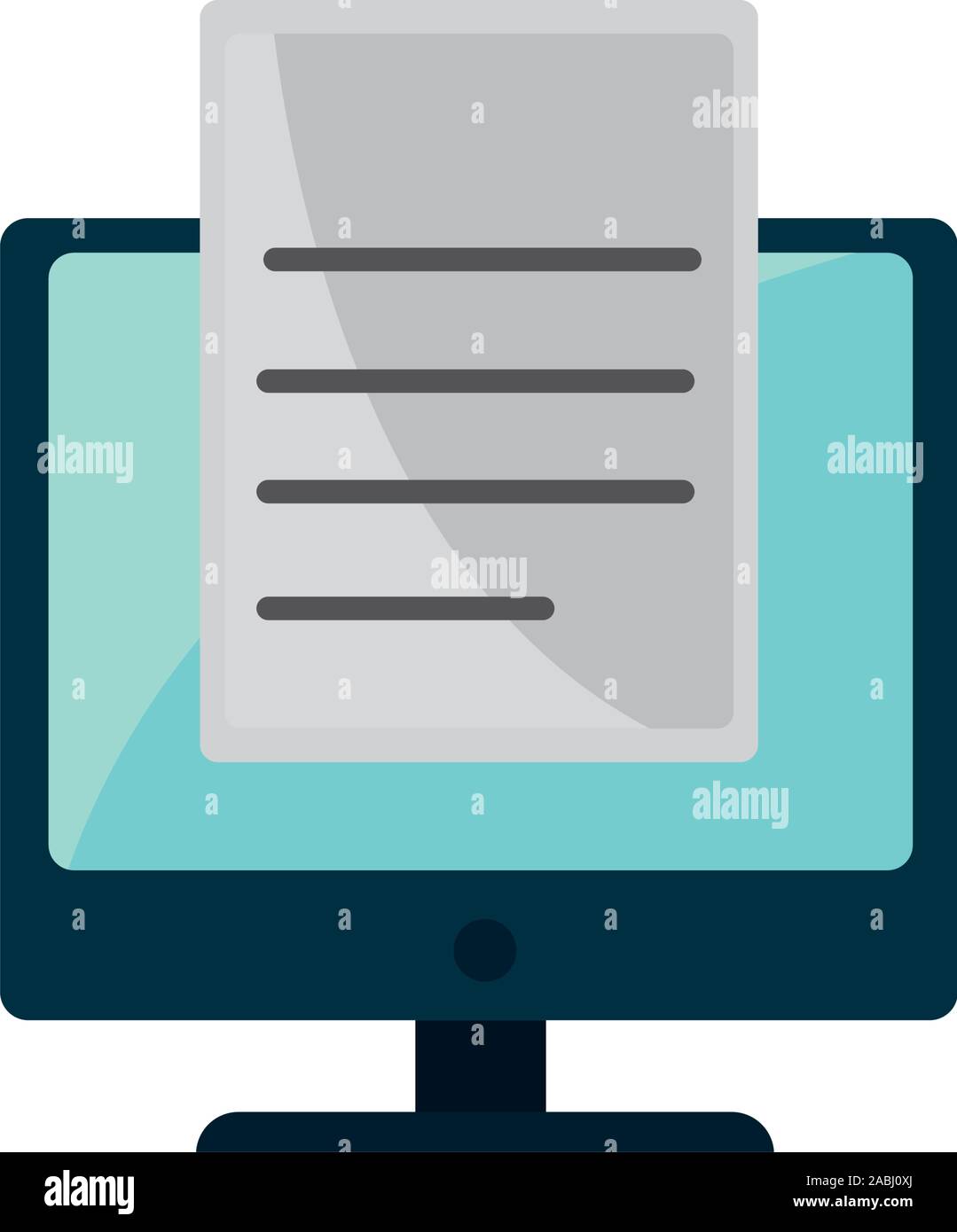 computer document property intellectual copyright icon vector ...
