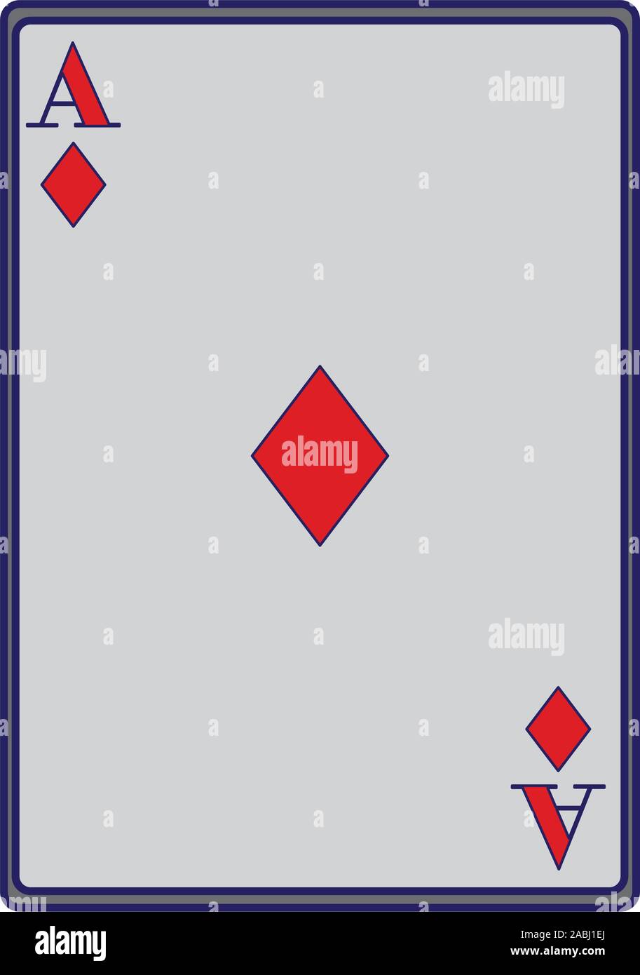 The ace of diamonds Stock Vector Images - Alamy