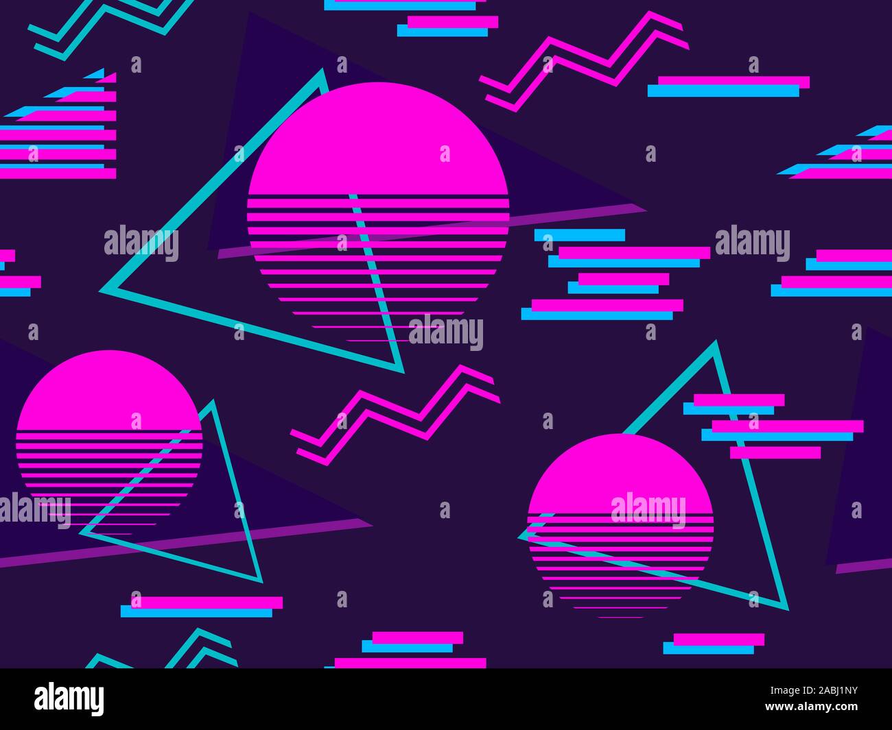 Seamless futuristic geometric cyberpunk pattern Stock Vector Image ...