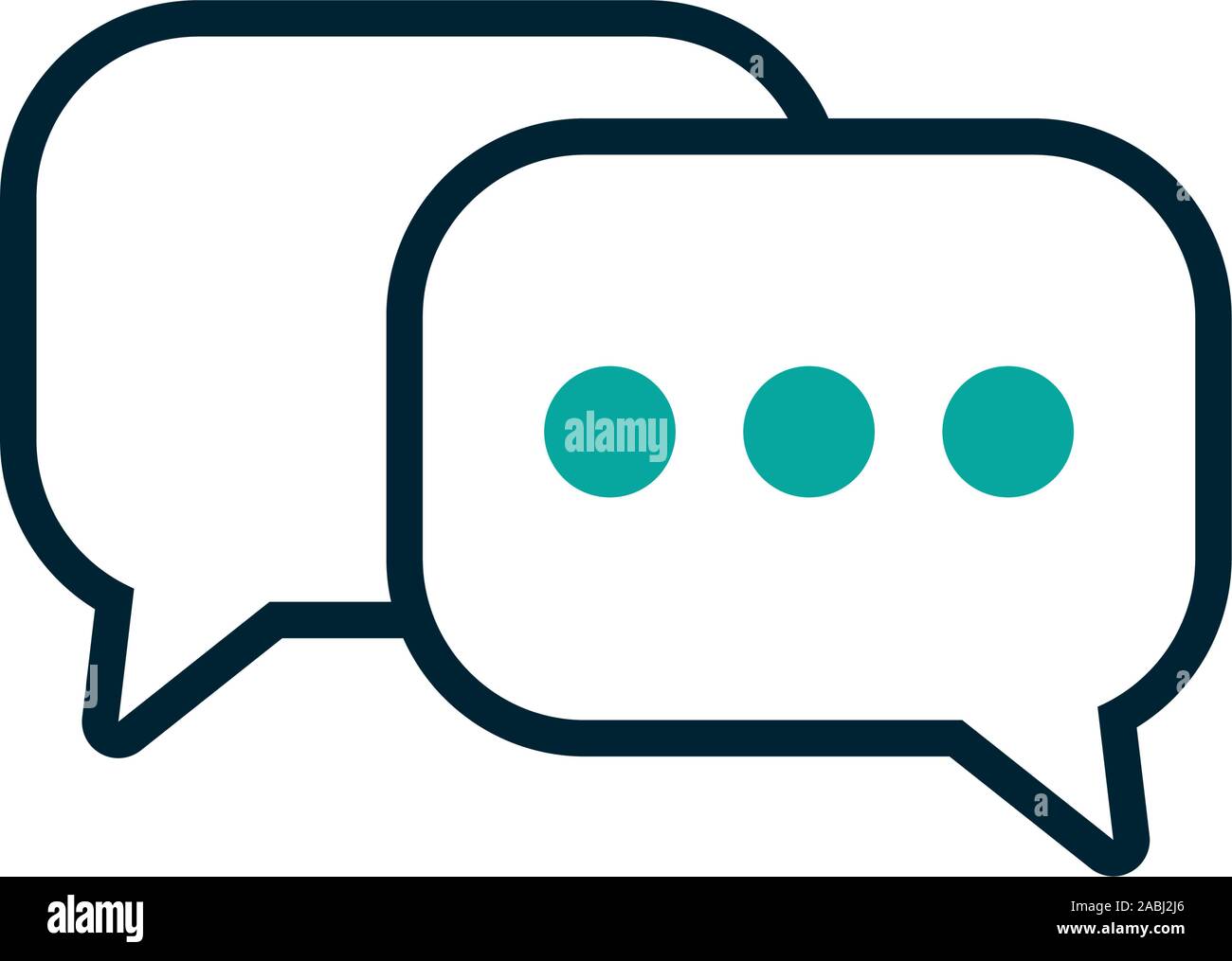 Isolated communication bubble icon vector design Stock Vector Image ...
