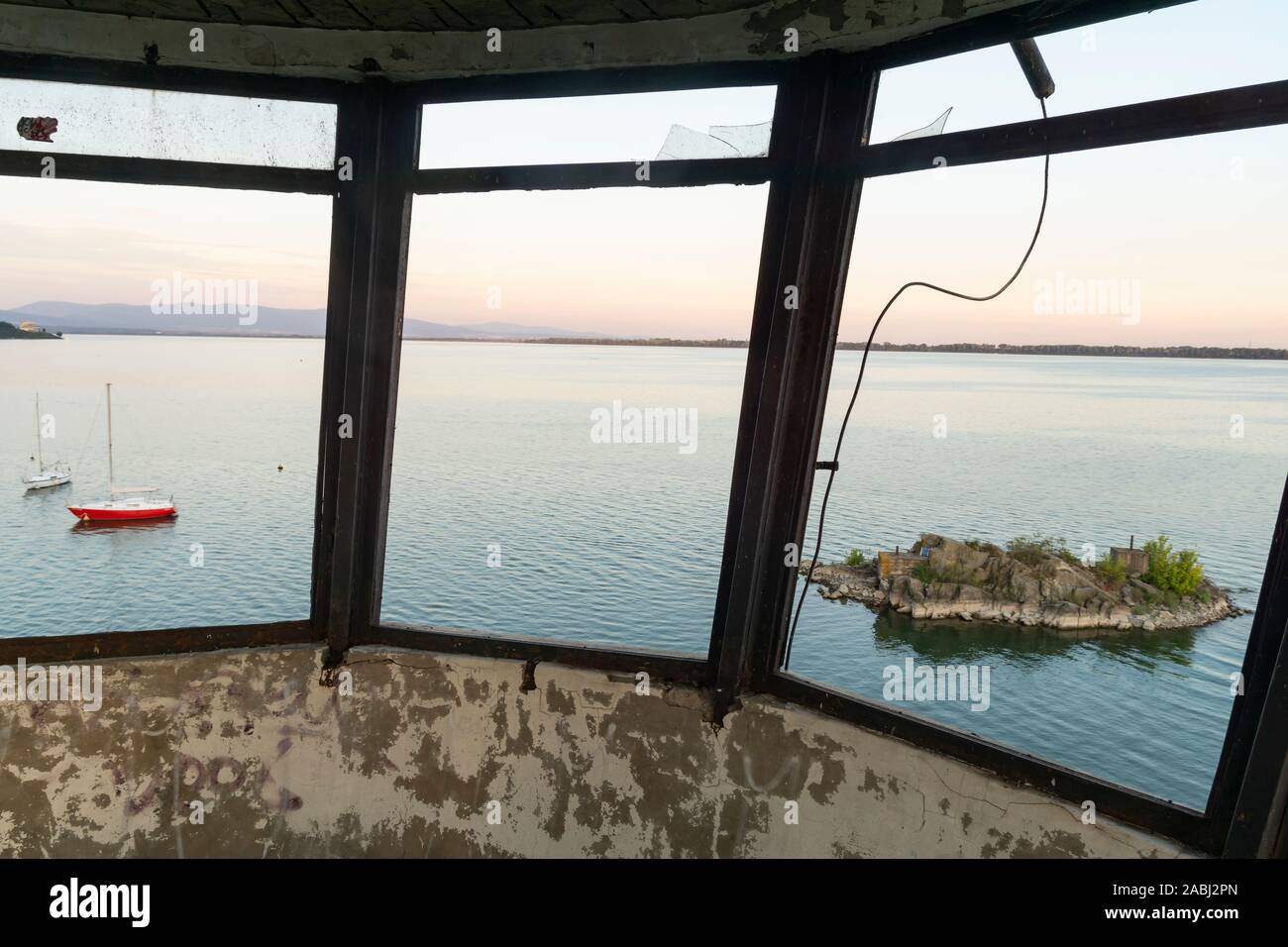 View from the legendary, neglected lookout tower "Kapitansky mostík ...