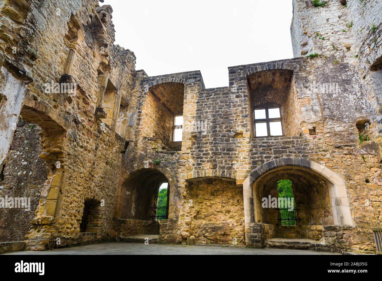 Old castle ruins, european architecture Stock Photo - Alamy