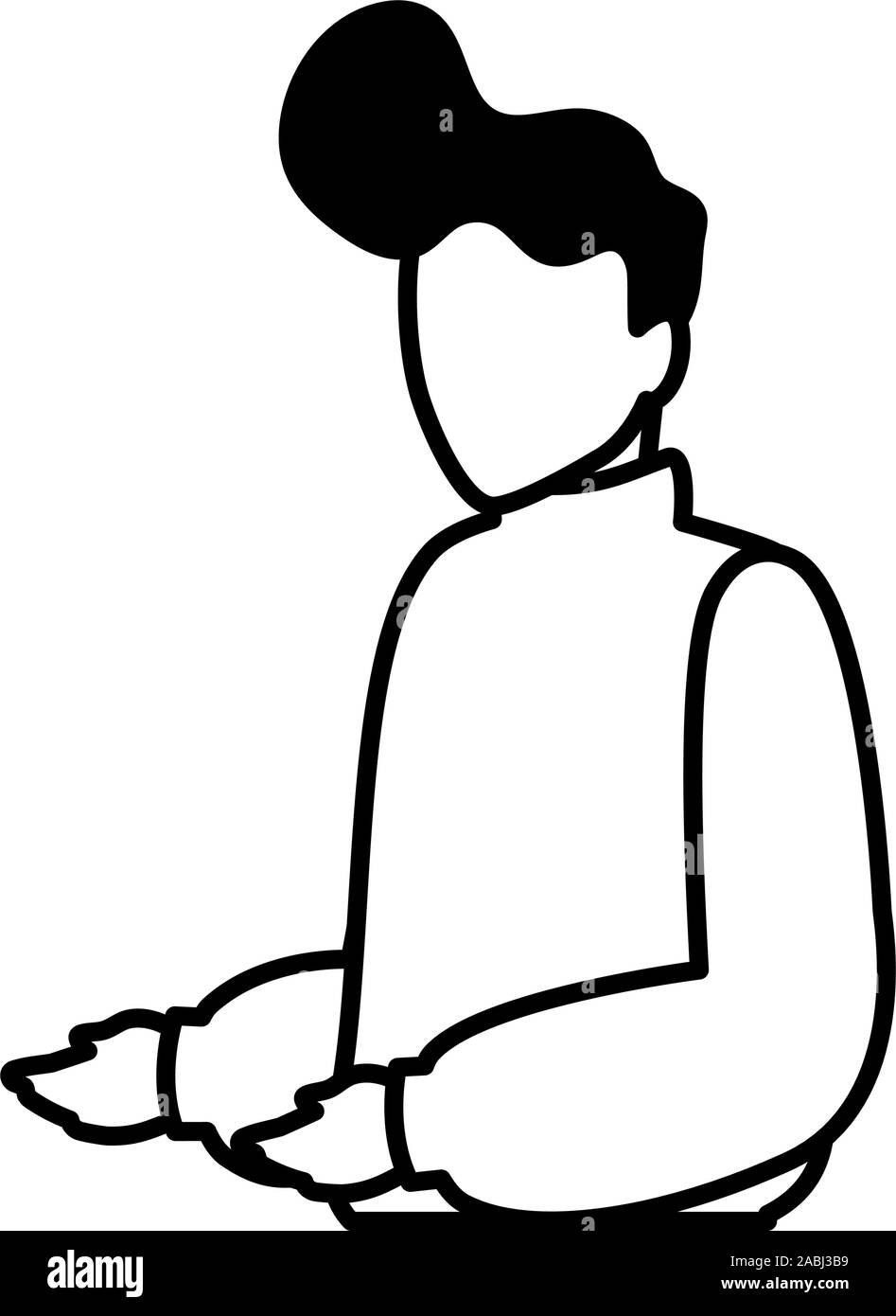 young man on white background vector illustration design Stock Vector ...