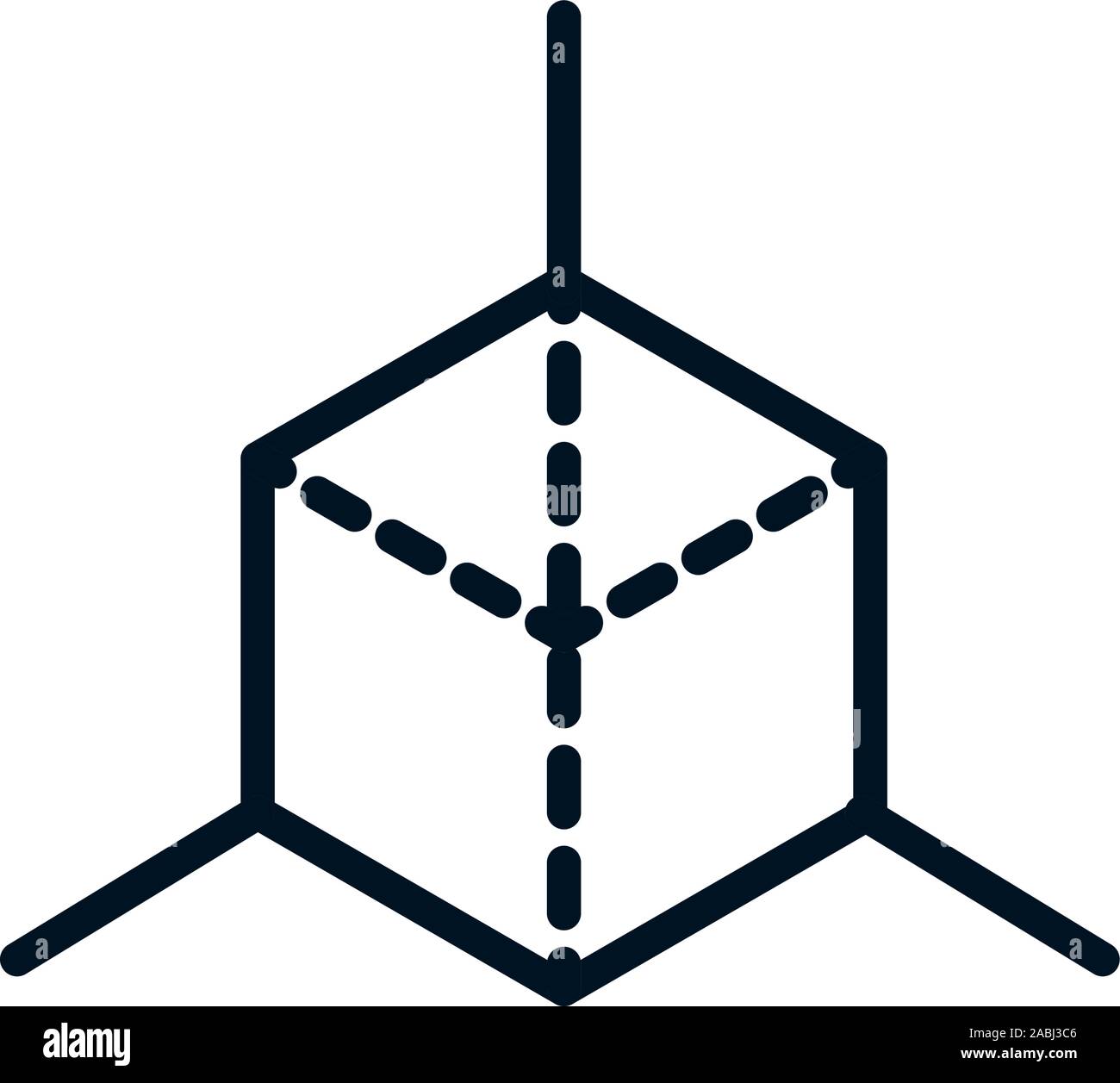 modeling architecture icon line style vector illustration Stock Vector ...