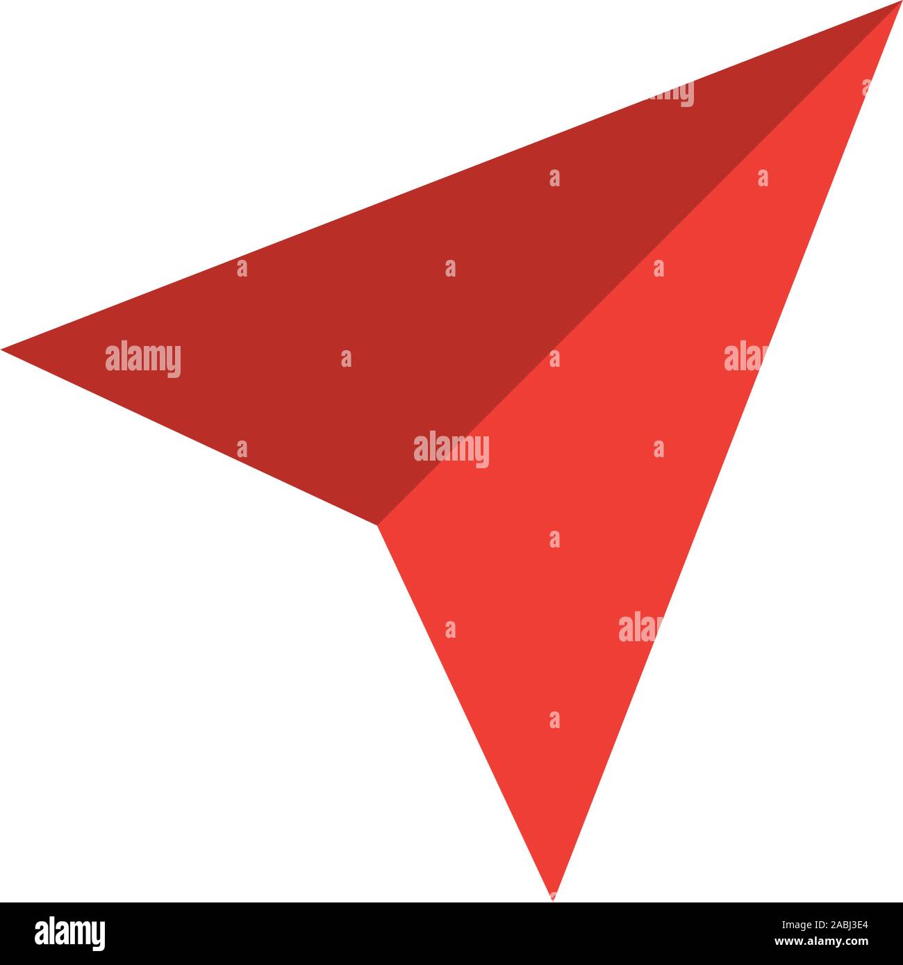 arrow gps map and navigation vector illustration Stock Vector Image ...