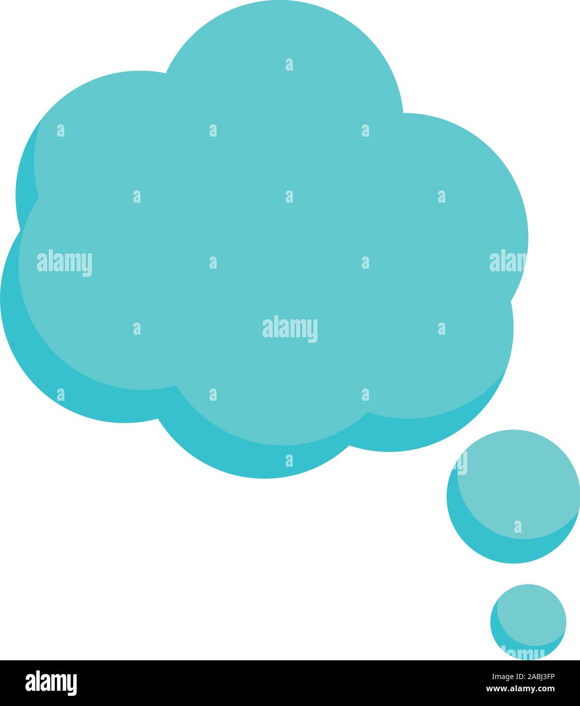 cloud think intellect speech icon on white background vector ...