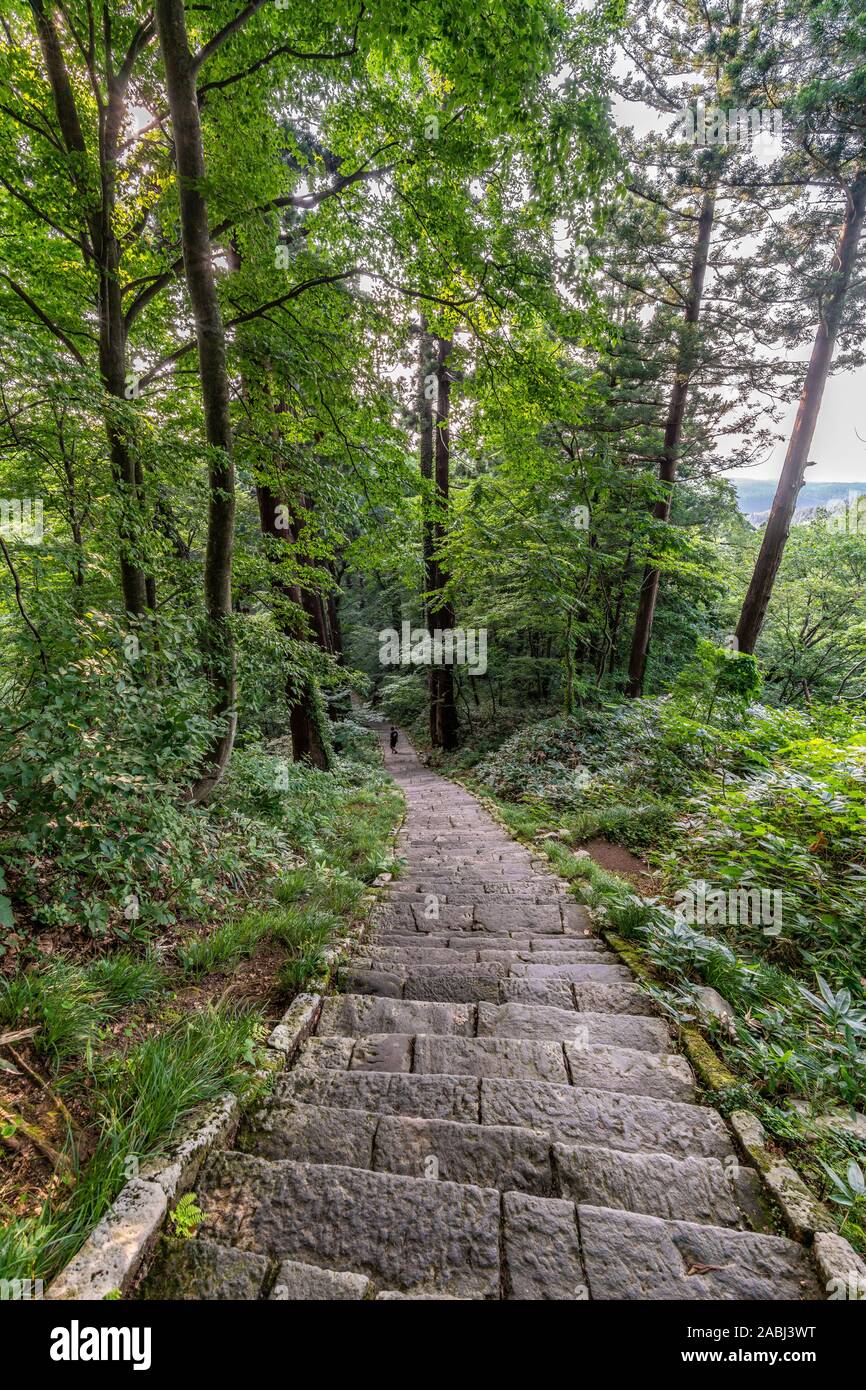 Mount Haguro, One of the three sacred mountains of Dewa Province (Dewa ...