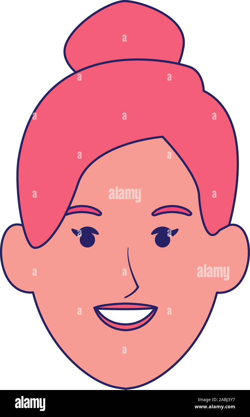 woman with cool hairstyle icon Stock Vector Image & Art - Alamy