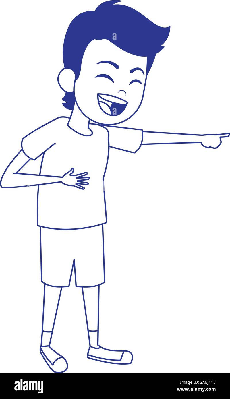 cartoon boy laughing icon, flat design Stock Vector Image & Art - Alamy