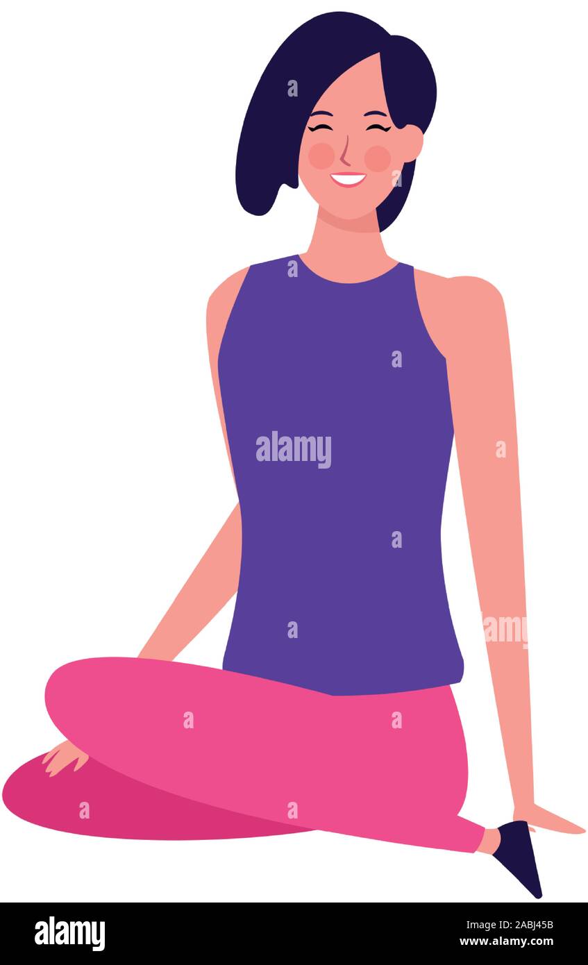 Girl legs crossed Stock Vector Images - Alamy