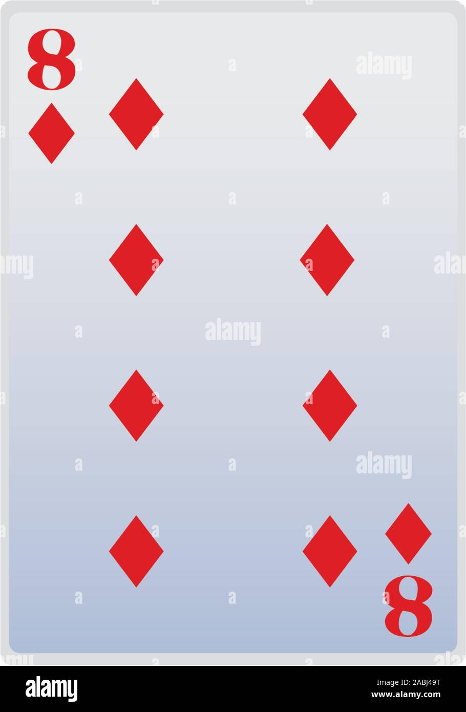Game playing card 8 diamond hi-res stock photography and images - Alamy