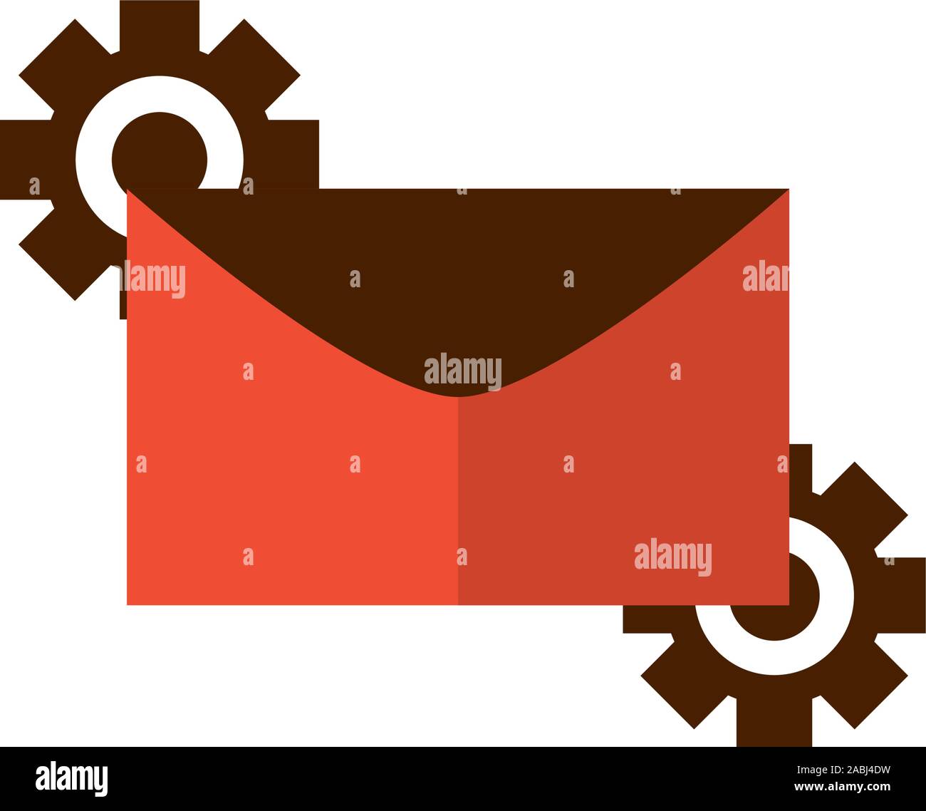 mail settings communication business strategy icon vector illustration ...