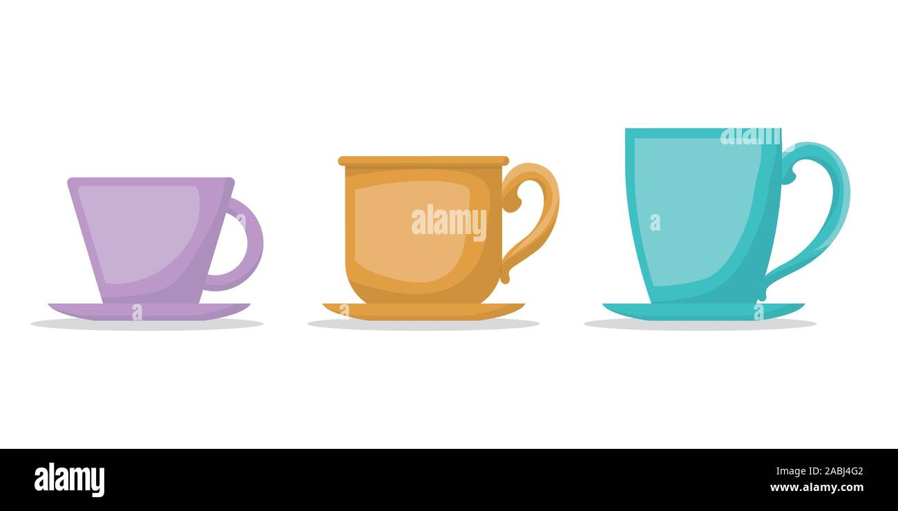 Style coffee cups vector design Stock Vector Image & Art - Alamy