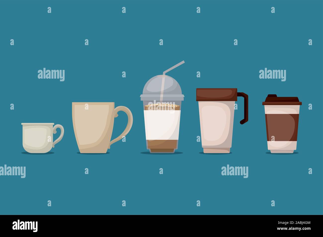 Style coffee mugs vector design Stock Vector Image & Art - Alamy