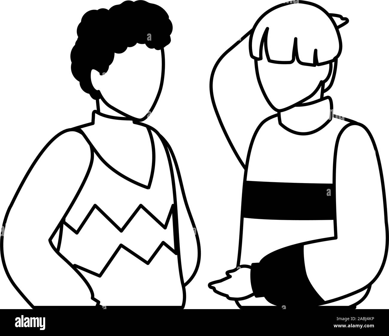 young men on white background vector illustration design Stock Vector ...