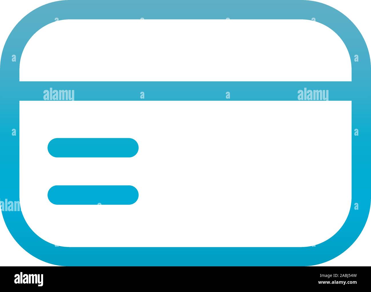 card user interface blue gradient vector illustration Stock Vector ...