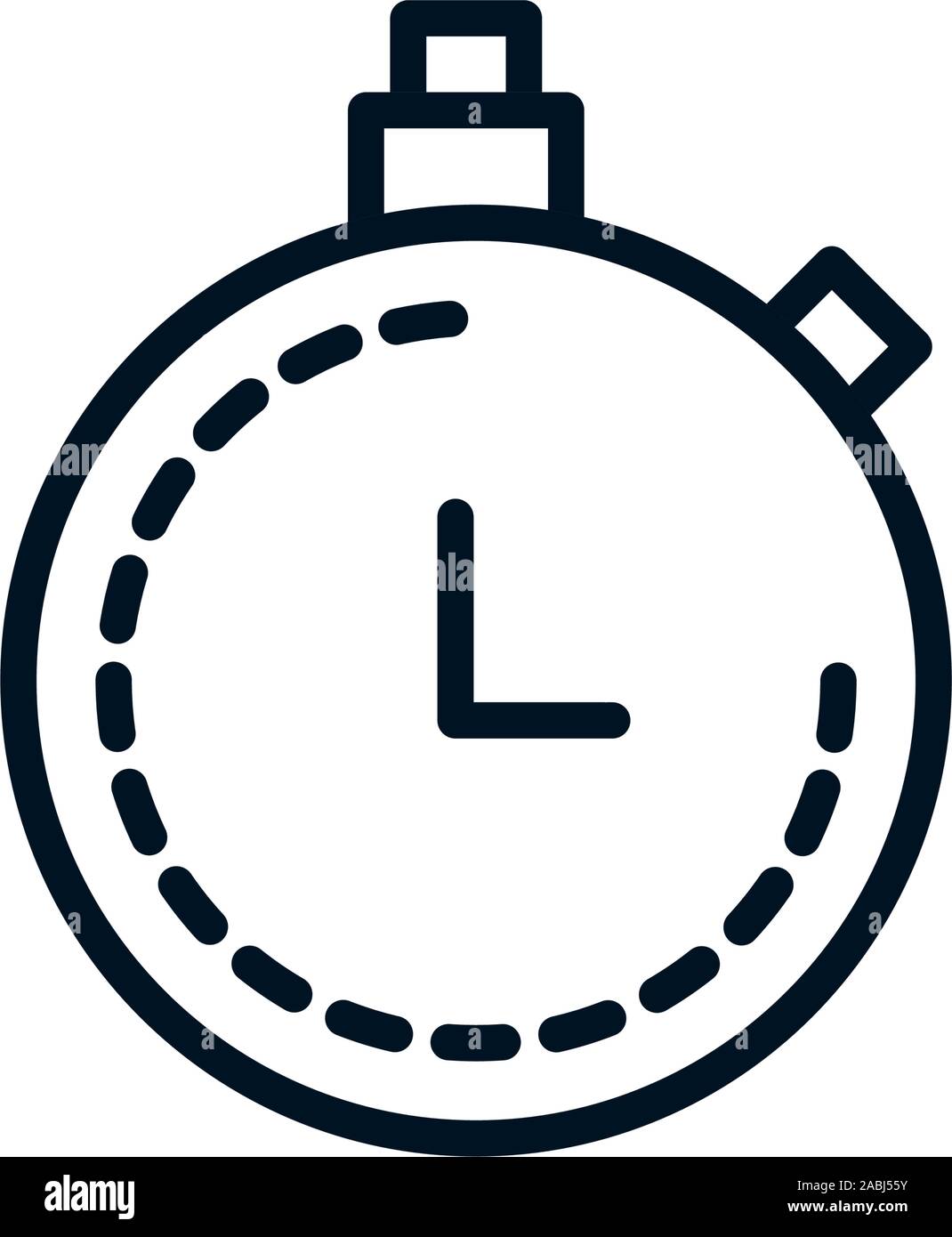 chronometer time architecture icon line style vector illustration Stock ...