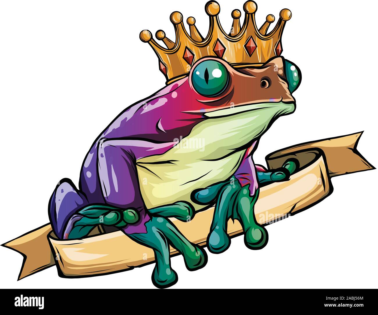 Valentine frog love illustration hi-res stock photography and images ...