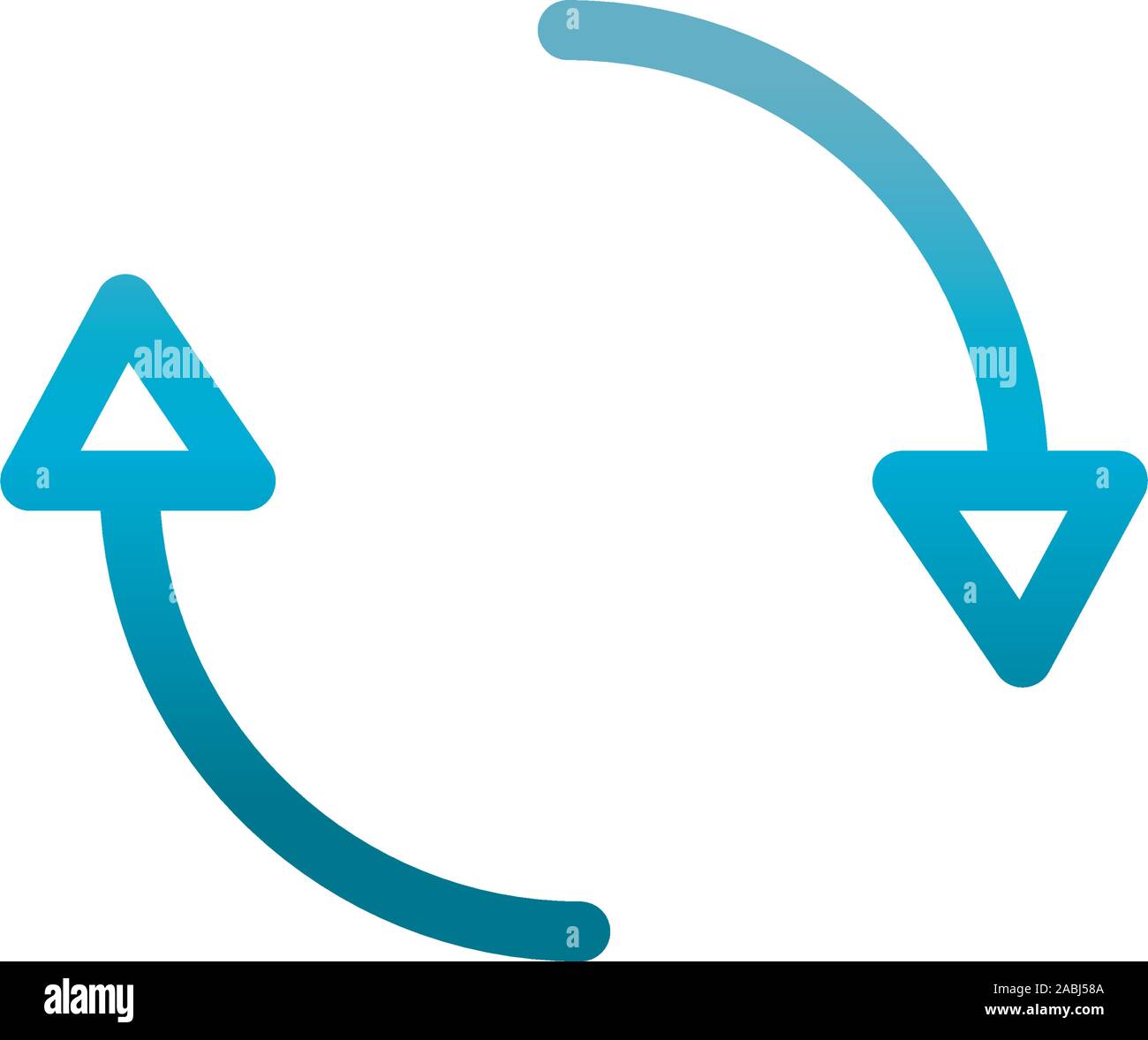 reload user interface blue gradient vector illustration Stock Vector ...