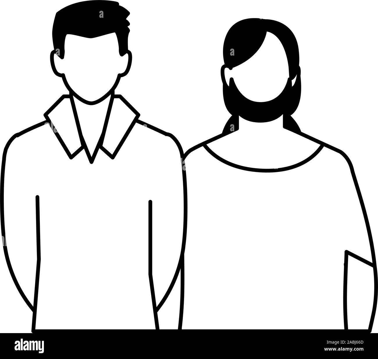 men faceless with different poses on white background vector ...