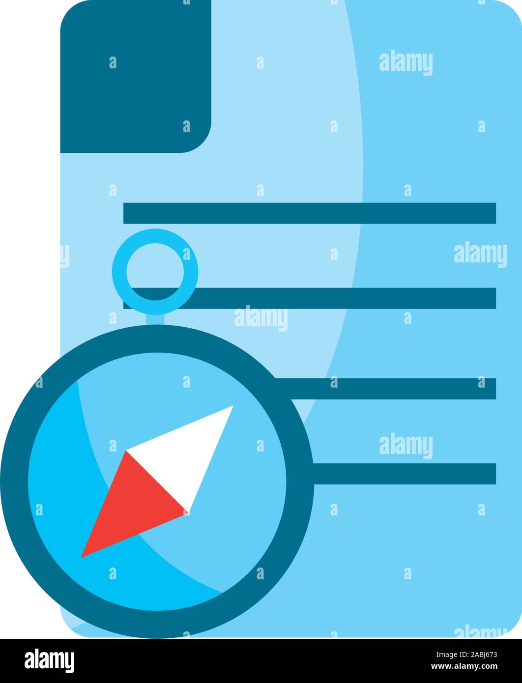 compass paper gps map and navigation vector illustration Stock Vector ...