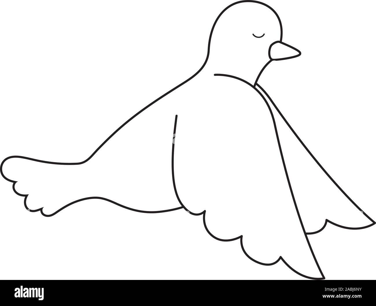 Isolated dove bird vector design Stock Vector Image & Art - Alamy