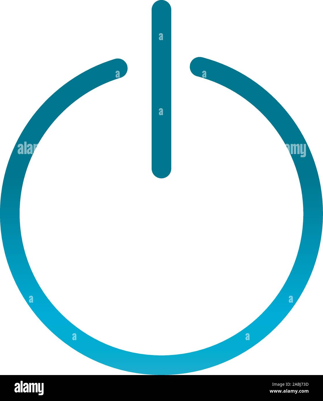 start button user interface blue gradient vector illustration Stock ...