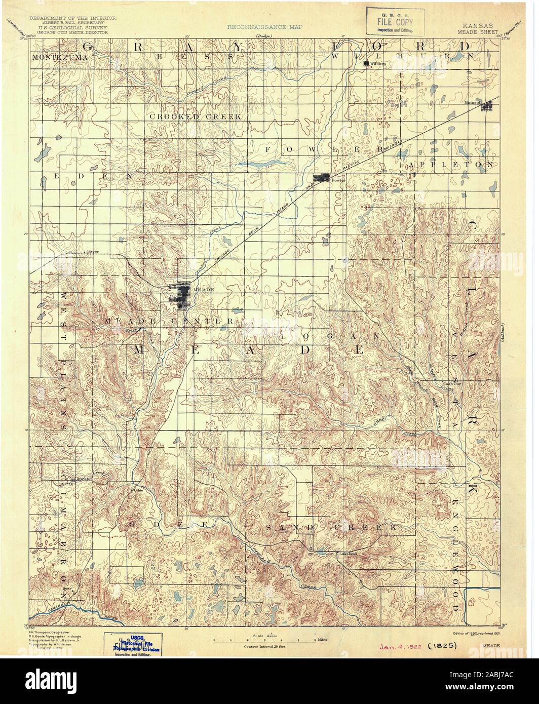 Map of meade Cut Out Stock Images & Pictures - Alamy