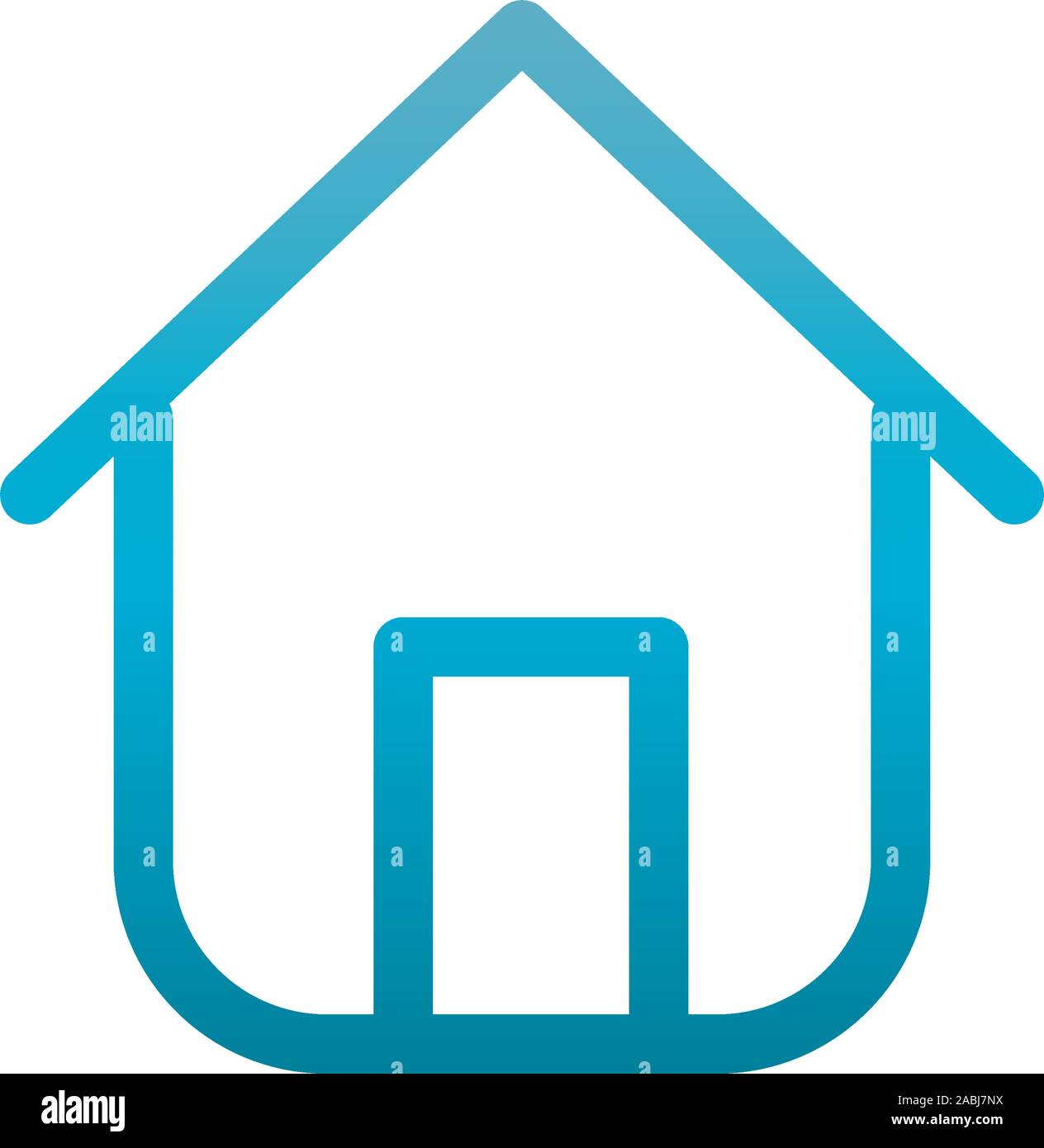 homepage user interface blue gradient vector illustration Stock Vector ...