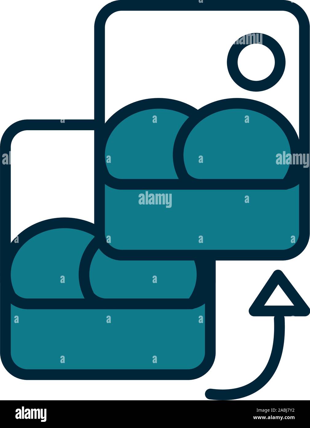 photo copy internet of things line and fill icon vector illustration ...