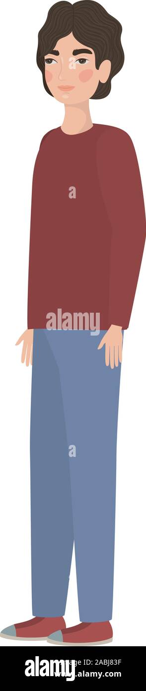 Cute man cartoon drawing vector design Stock Vector Image & Art - Alamy