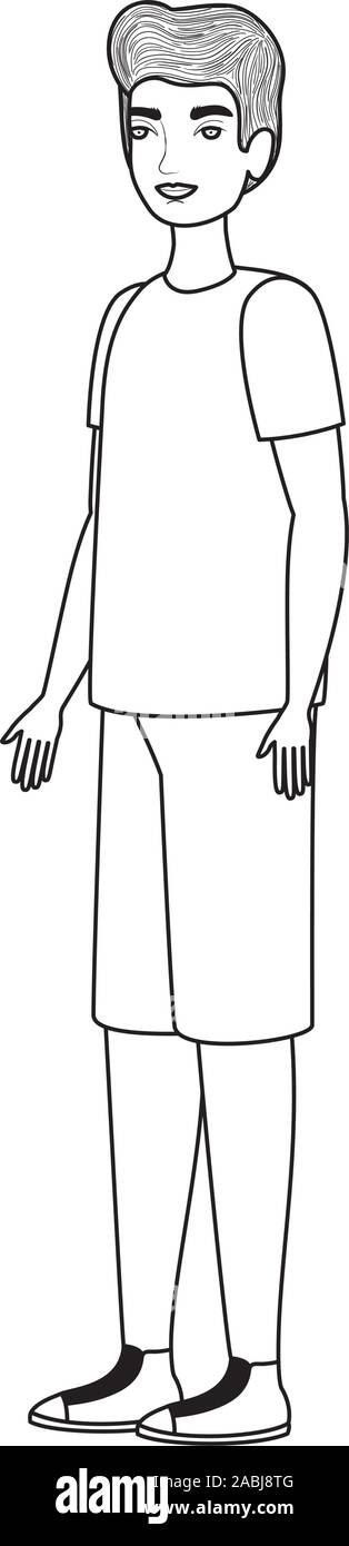 Cute man cartoon drawing vector design Stock Vector Image & Art - Alamy