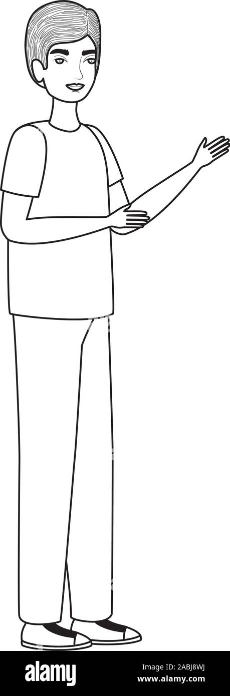 Cute man cartoon drawing vector design Stock Vector Image & Art - Alamy