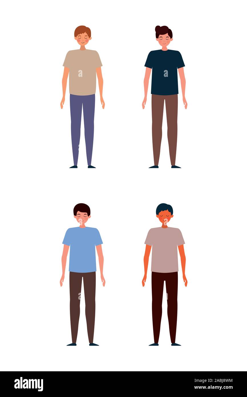 Isolated avatar men vector design Stock Vector Image & Art - Alamy
