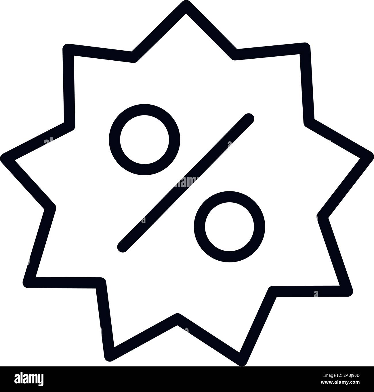 coupon sale offer shopping line style vector illustration Stock Vector ...